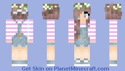 ~Cbear2477~Pink Overalls Girl~ Minecraft Skin