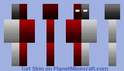White&red Minecraft Skin