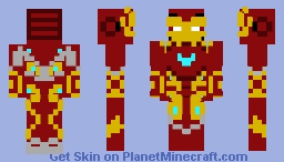IRON-MAN(AVENGERS INFINITY WAR/MARK 50) Minecraft Skin