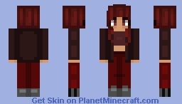 Red Girl Minecraft Skin