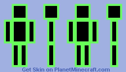 See through man Minecraft Skin