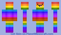 Rainbow Derp Minecraft Skin