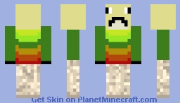 Rainbow Fish Man Minecraft Skin