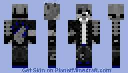 Withered cool wolf (fnaf oc) Minecraft Skin