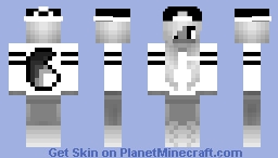 Black & white scale Minecraft Skin
