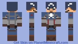 Captain America The First Avenger Minecraft Skin