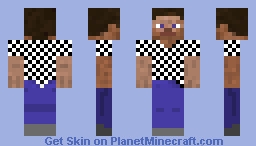 Checkered Shirt Steve Minecraft Skin