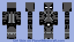Deadpool-Grayscale Entry Minecraft Skin