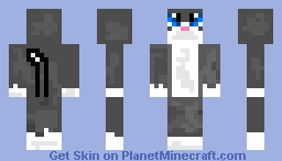 Cat grey Minecraft Skin