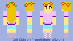 Flower Crown Minecraft Skin