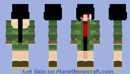 Beautiful Army Girl Minecraft Skin