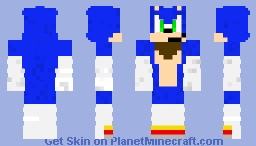 Sonic the Hedgehog (boom) Minecraft Skin