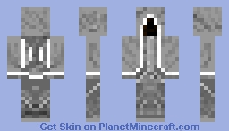 Grey Mage • Planet_Grey • Greyscale Skin Contest Minecraft Skin
