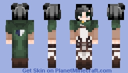 Genderbend - Levi Ackerman Minecraft Skin