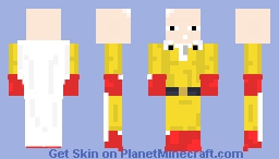Saitama from One Punch Man Minecraft Skin