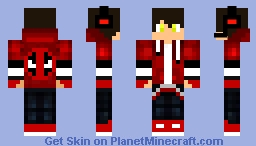 Deadpool gamer boy Minecraft Skin