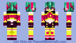 Raspberry Monster (better in 3D I swear) Minecraft Skin