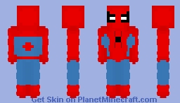 Classic Spider-Man Minecraft Skin