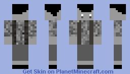Grayscale Person Minecraft Skin