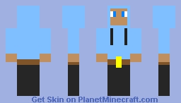Boy in Blue hoodie Minecraft Skin