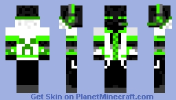 Cool Green Ender Minecraft Skin