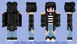 Emo Kawaii (edited) Minecraft Skin