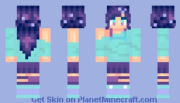 Galaxy Girl Minecraft Skin