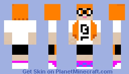Fille inkling Minecraft Skin