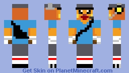 Chester Cosplay 1: TF2 Blue Scout Minecraft Skin