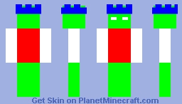 Entity Green and red Minecraft Skin