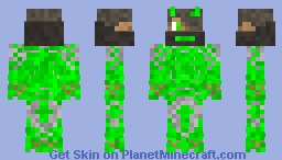 green poison Minecraft Skin