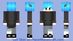 Blue hair Minecraft Skin
