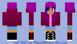 Pink Haired/Jacket Girl Minecraft Skin
