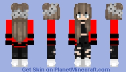 Red Girl Minecraft Skin