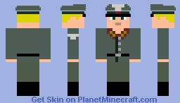 Wehrmacht General World War II Minecraft Skin