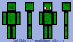 Green Block Man Minecraft Skin