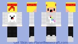 [PVPER] Winter Skin with blonde Hair Minecraft Skin