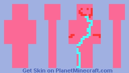 Pink NOOB Minecraft Skin