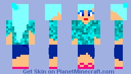 Ocean Goddess Minecraft Skin