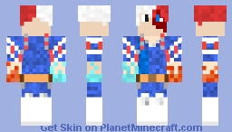 Shoto Todoroki from bnha (improved) Minecraft Skin