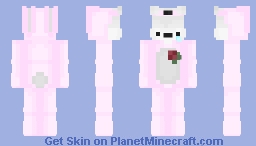Pink Bear-Bunny Minecraft Skin