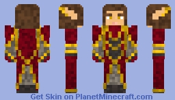 Elven Warrior - Crimson Armour Minecraft Skin
