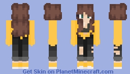 Yellow Aesthetic Minecraft Skin