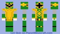 Green Samurai Ranger | Ninja Storm | Cam | Shurikenger Minecraft Skin