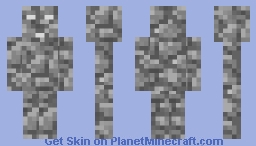 Cobblestone Man Minecraft Skin