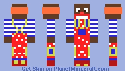 Screwball The Clown Minecraft Skin