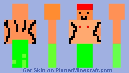 Super muscle man Minecraft Skin