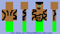 Super Muscle man (black skin) Minecraft Skin