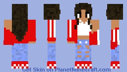 red Adidas Jacket Minecraft Skin