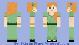 Alex in Dress Minecraft Skin